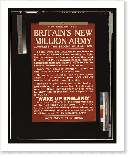 Historic Print, Britain's new million army. Complete the second half ...