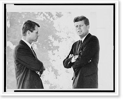 Historic Print, [Brothers Robert F. and John F. Kennedy, half-length ...