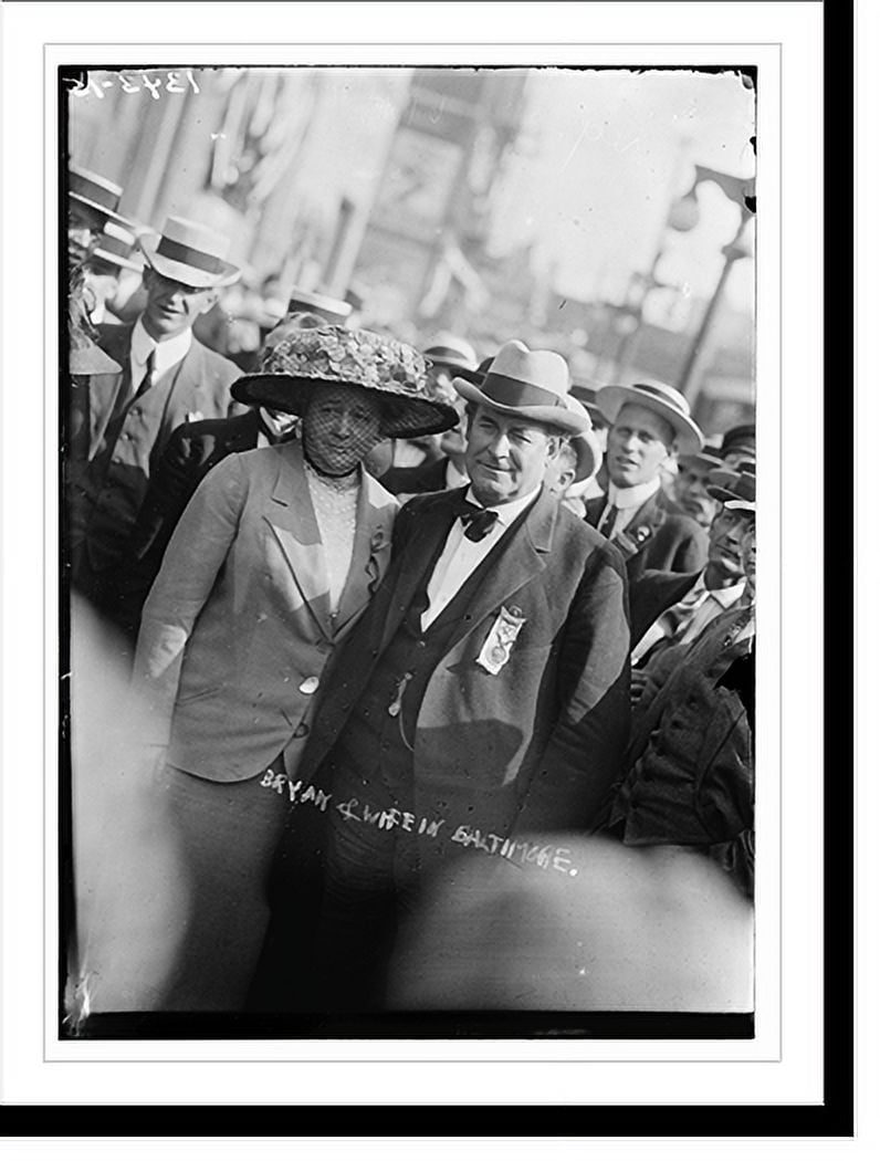 Historic Print, Bryan & wife in Balt., 16" x 20" - Walmart.com
