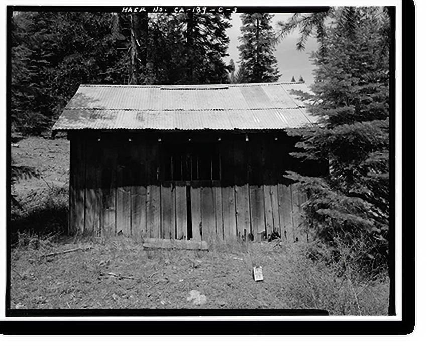 Historic Print, Butt Valley Dam, Gate Tender's Shed, Butt Valley ...