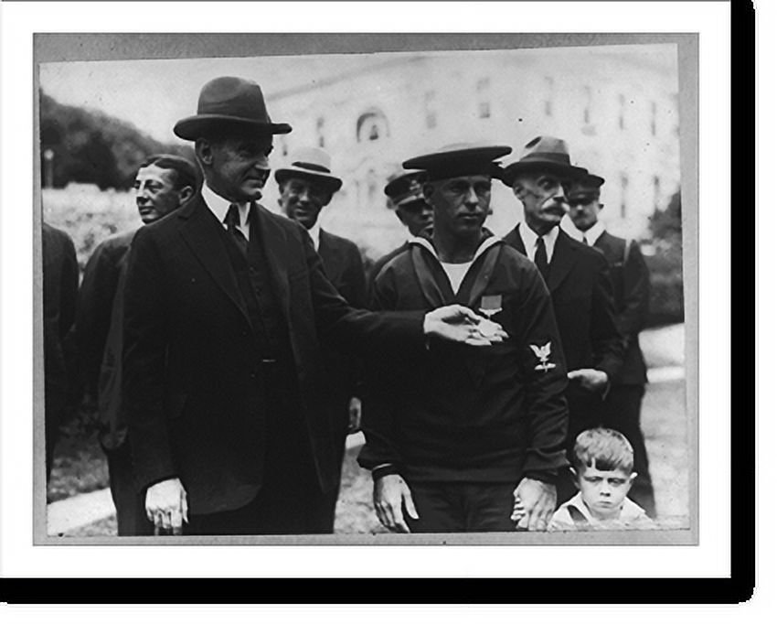 Historic Print, [Calvin Coolidge, half length, facing right, with hand ...