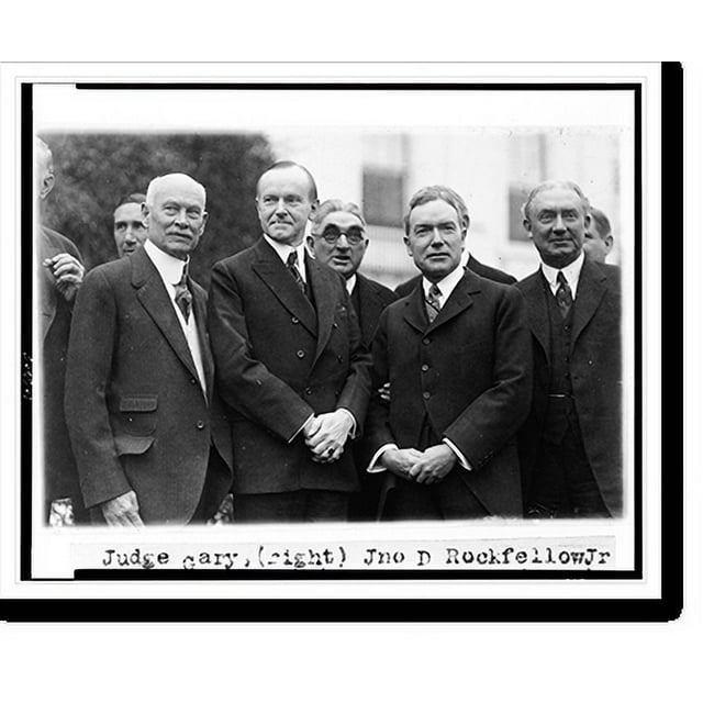 Historic Print, [Calvin Coolidge with Judge Elbert Henry Gary and John ...