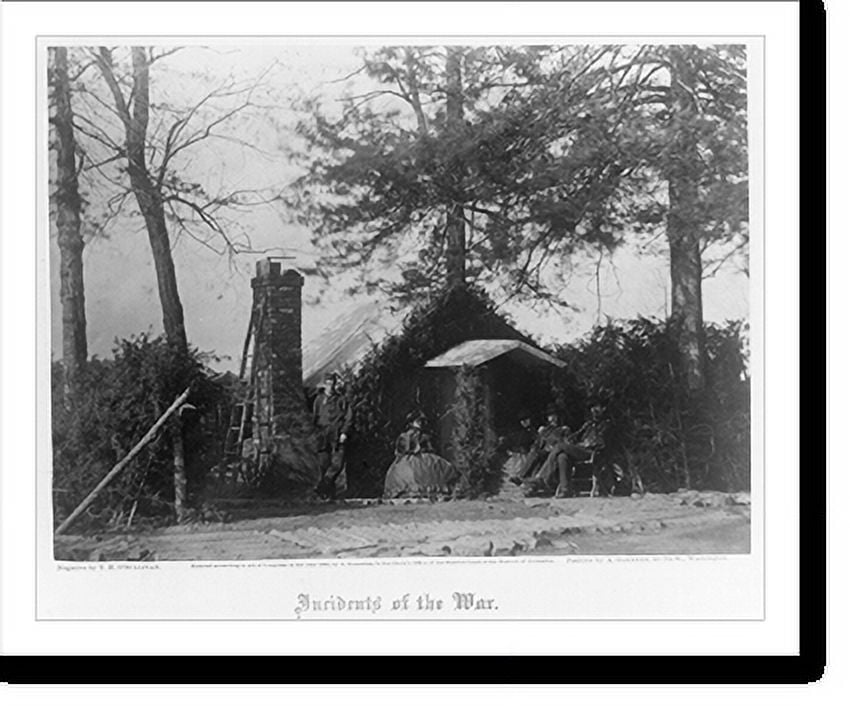 Historic Print, Camp architecture, Brandy Station, Virginia.negative by ...