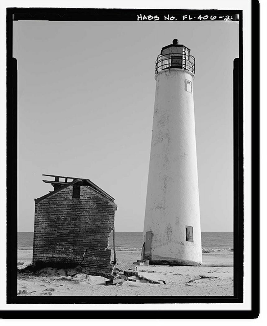 Historic Print, Cape Saint George Lighthouse, Cape St. George, Little ...