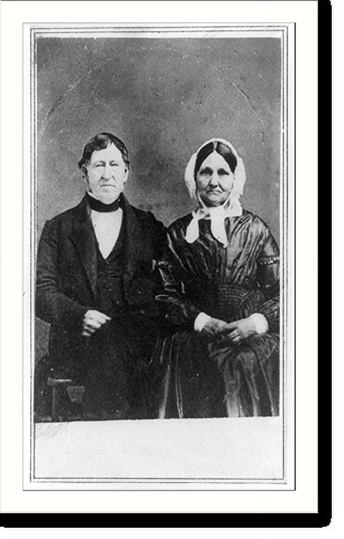 Historic Print, Capt. Isaac Damon and his wife Sophia, 18" x 24 ...