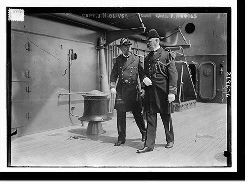 Historic Print, Capt. J.H. Oliver and Cdr. C. Hughes, 16" x 20 ...