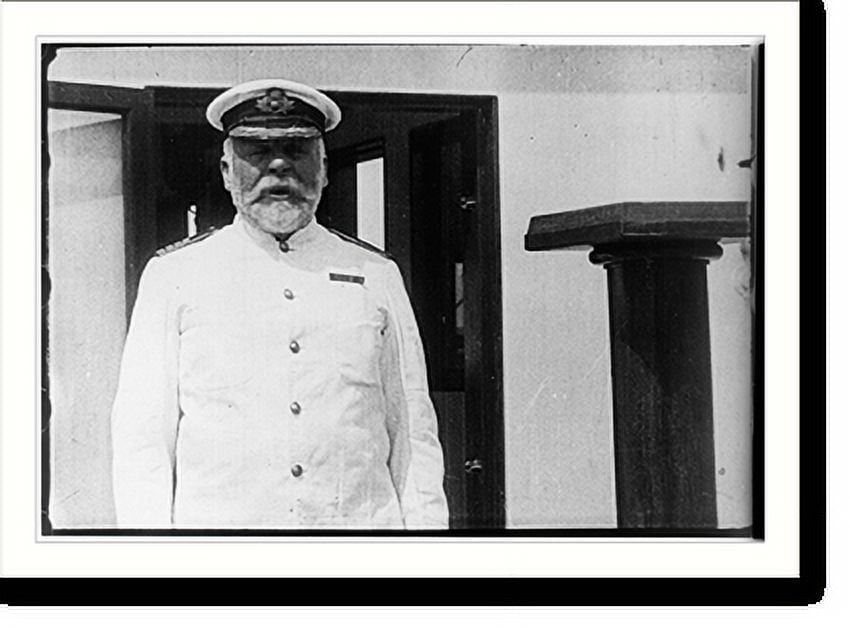 Historic Print, Capt. Smith of the Titanic on the eve of its departure ...