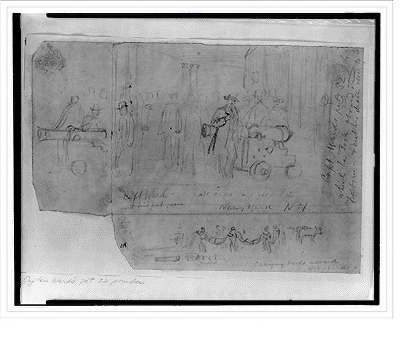 Historic Print, Capt. Ward and his pet gun, 16" x 20" - Walmart.com