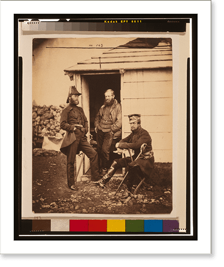 Historic Print, Captain Ponsonby, Captain Pearson & Captain Markham, on ...