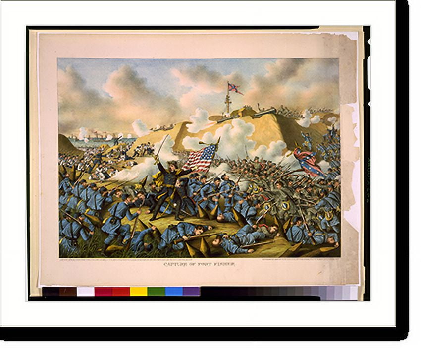Historic Print, Capture of Fort Fisher, 18" x 24" - Walmart.com