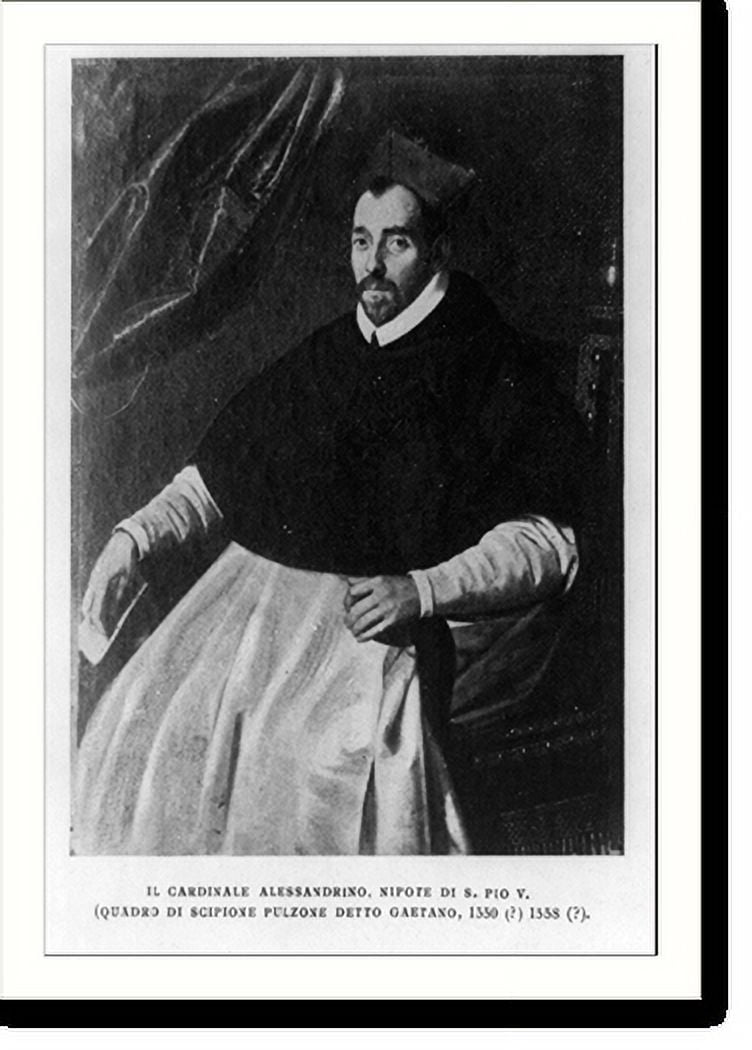 Historic Print, Cardinal Michele Bonelli sometimes called Cardinal ...