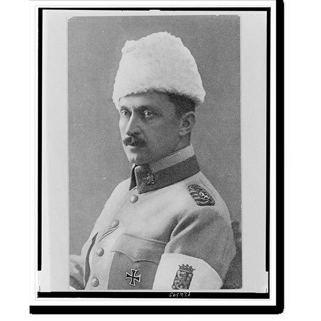 Historic Print, [Carl Gustaf Emil von Mannerheim, two head-and ...