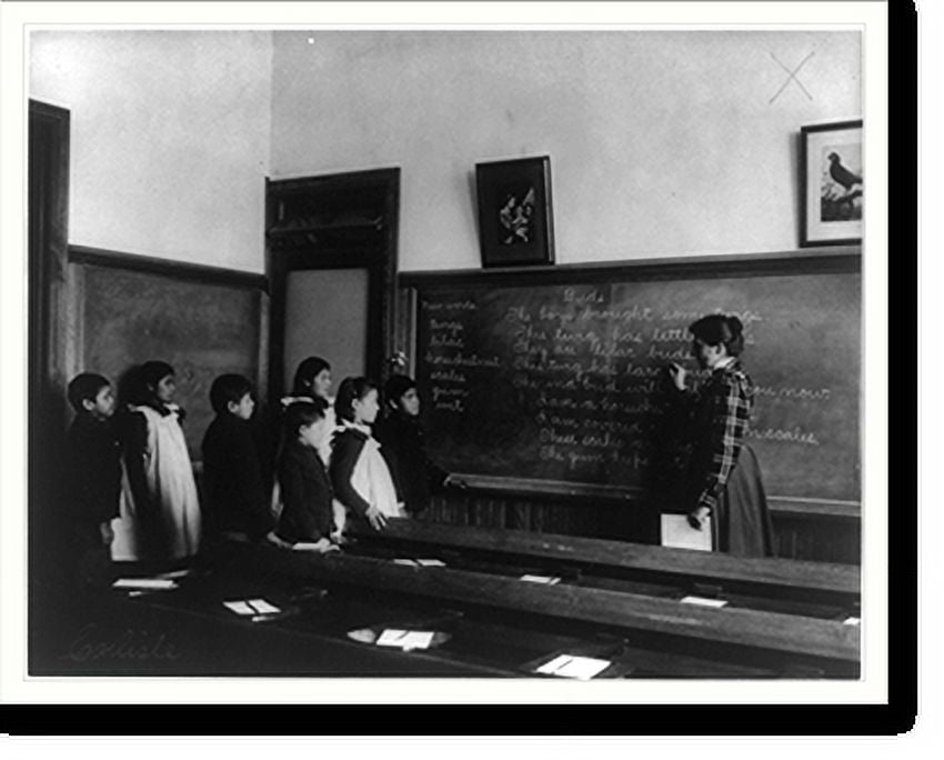 Historic Print, [Carlisle Indian School, Carlisle, Pa. Classroom scene ...