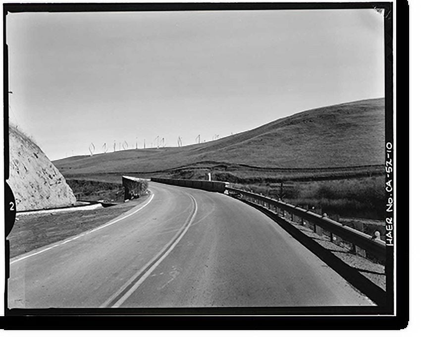 Historic Print, Carroll Overhead Bridge, Altamont Pass Road, Livermore ...