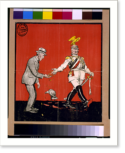 Historic Print, [Cartoon showing German Emperor Wilhelm II tossing ...