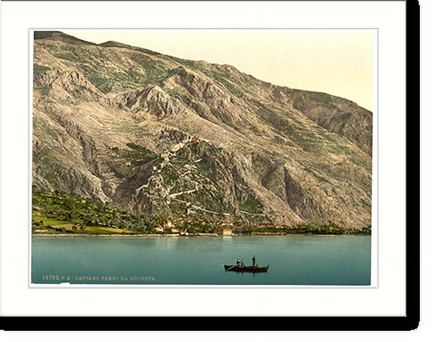 Historic Print, Cattaro from Dobrota Dalmatia Austro-Hungary, 16" x 20 ...