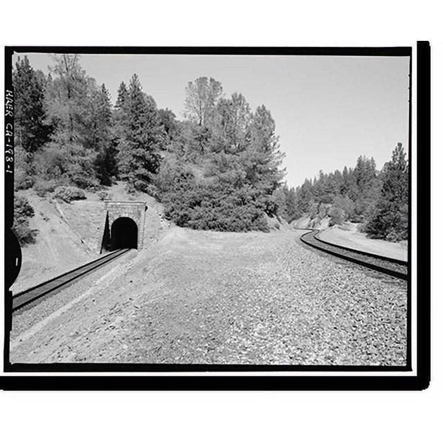 Historic Print, Central Pacific Transcontinental Railroad, Tunnel No ...