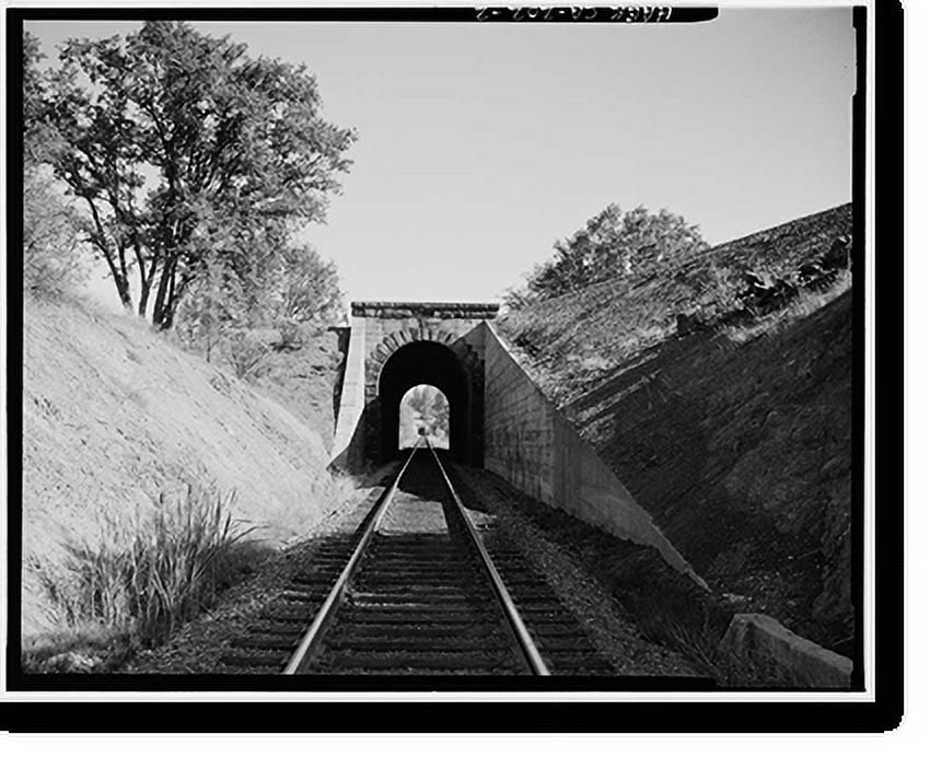Historic Print, Central Pacific Transcontinental Railroad, Tunnel No ...