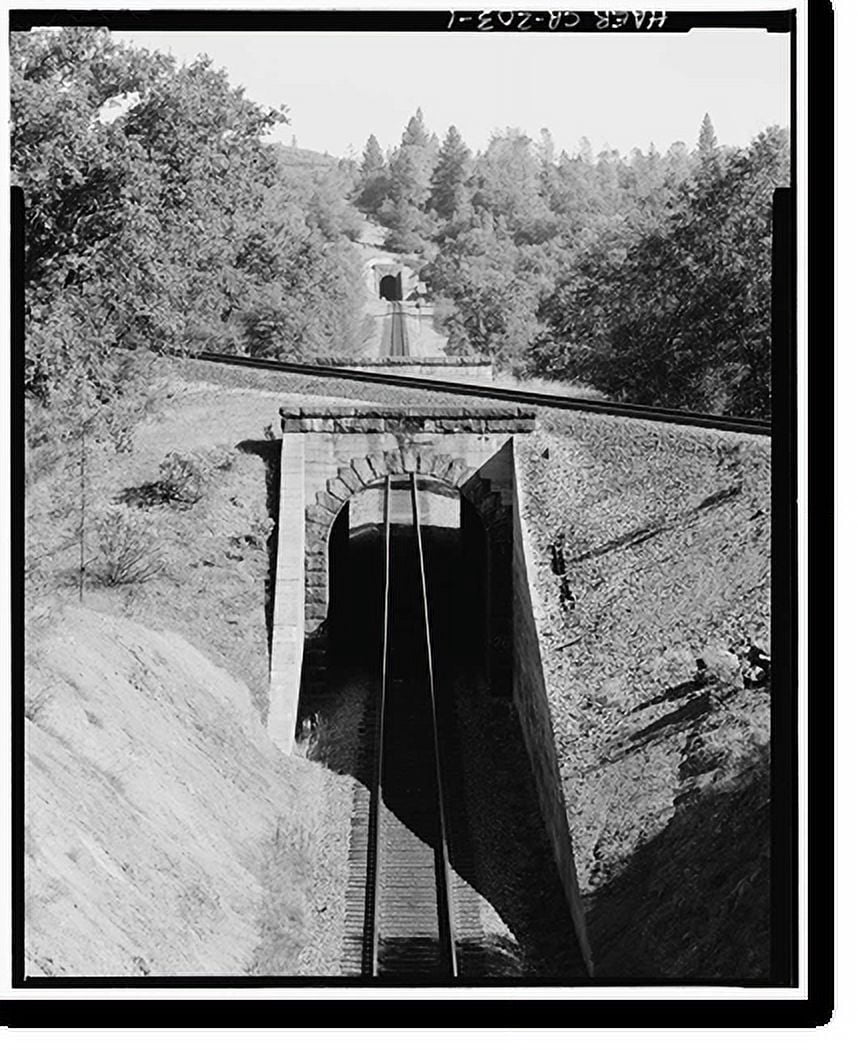 Historic Print, Central Pacific Transcontinental Railroad, Tunnel No ...