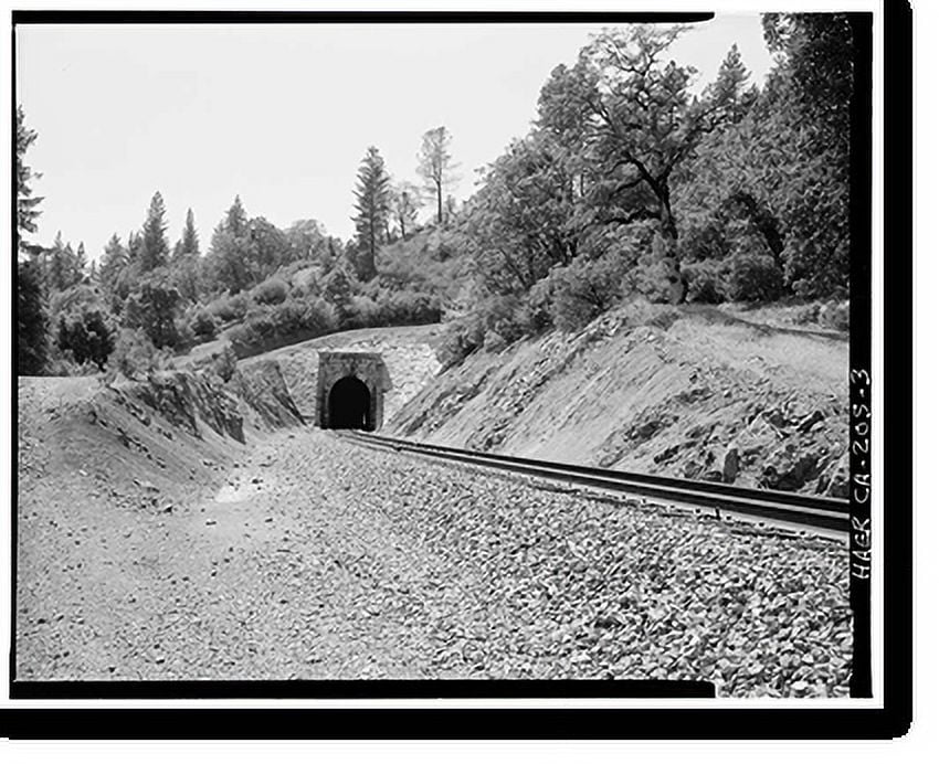 Historic Print, Central Pacific Transcontinental Railroad, Tunnel No ...