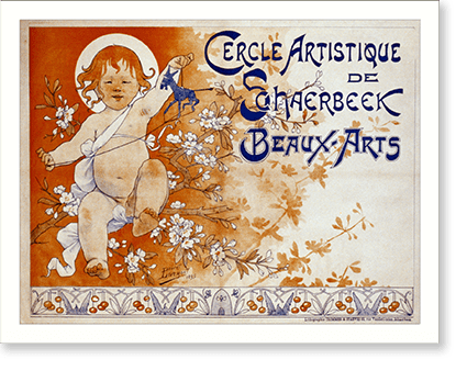 Historic Print, Cercle artistique de Schaerbeek, Beaux-Arts, 16" x 20 ...