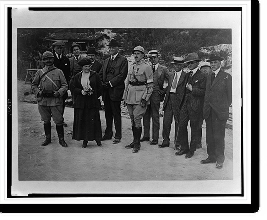 Historic Print, [Charles E. Russell, third from right, standing with ...
