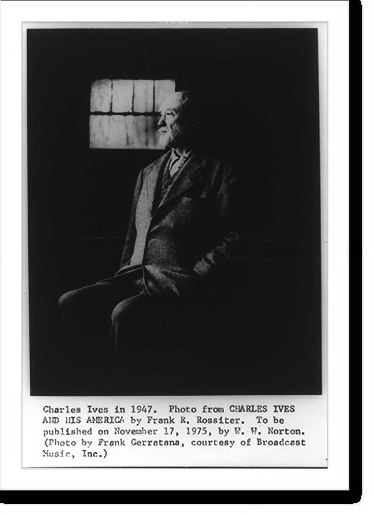 Historic Print, [Charles Edward Ives, 1874-1954, full length portrait ...