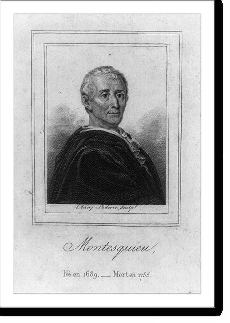 Historic Print, Charles Louis de Secondat, Baron de la Brede et de ...