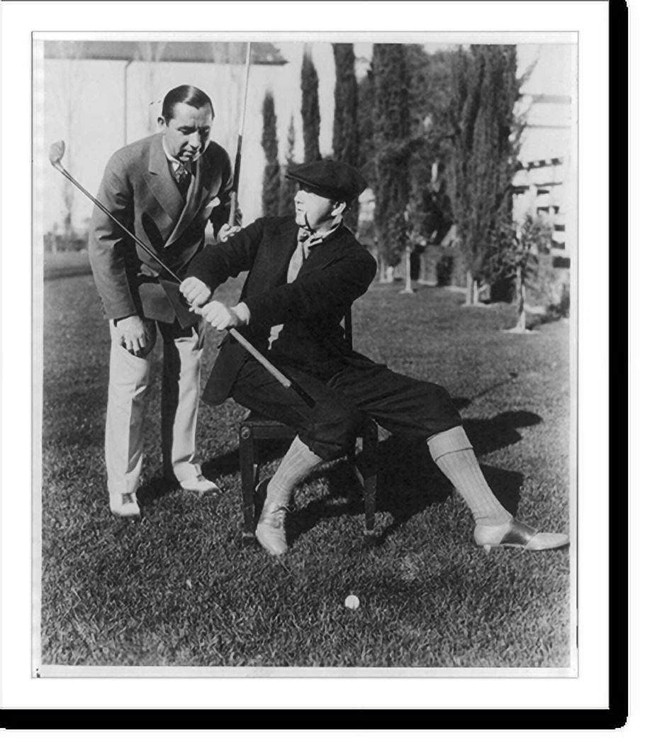 Historic Print, Charles Mack showing Walter Hagen, champion golfer, his ...