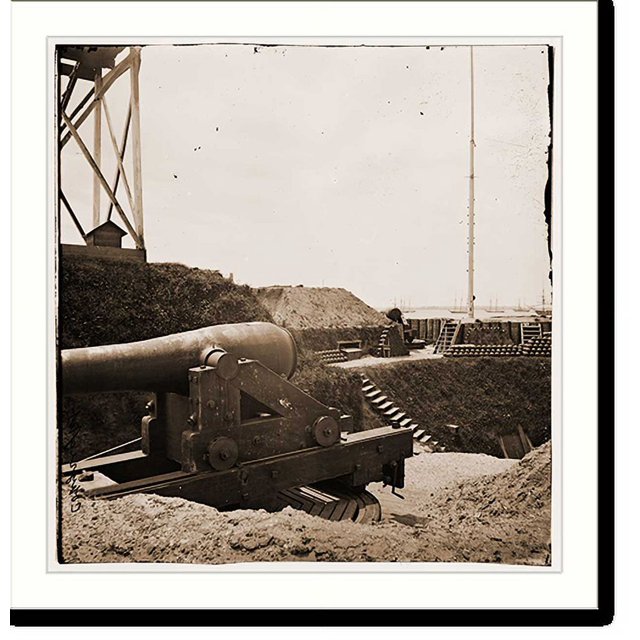 Historic Print, Charleston South Carolina. Interior view of Castle ...