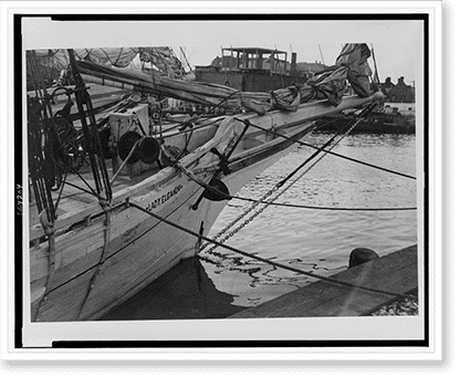 Historic Print, Chesapeake Bay, Md., 1937. Skipjack Lady Eleanor ...