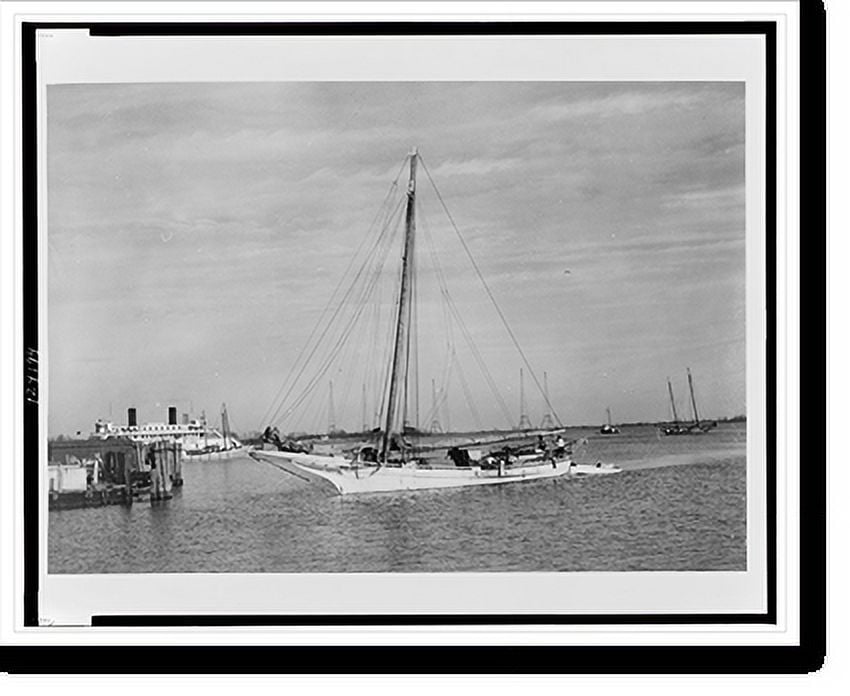 Historic Print, Chesapeake Bay, Md., 1938. Skipjack Lady Eleanor ...