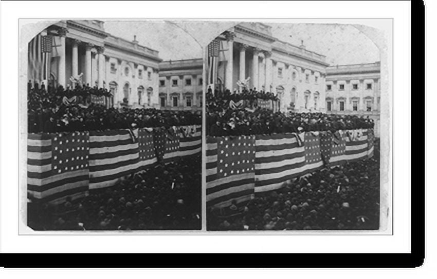 Historic Print, [Chief Justice Morrison R. Waite administering the oath ...