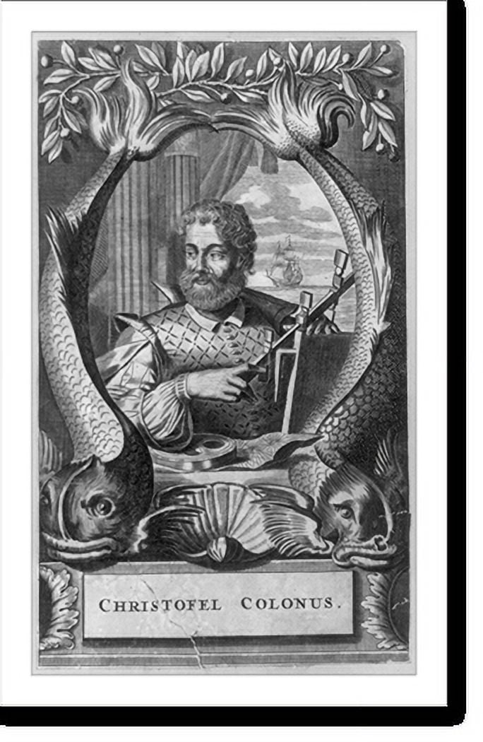 Historic Print, [Christopher Columbus, 1451-1506, bust portrait, facing ...