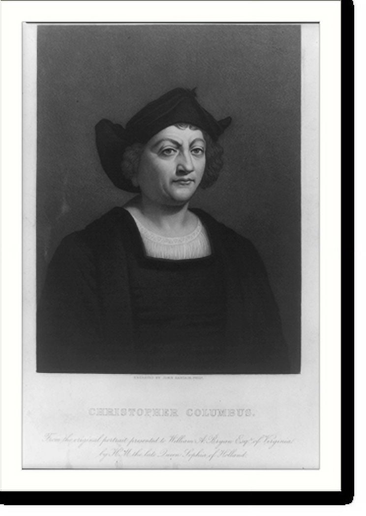 Historic Print, Christopher Columbus, 18" x 24" - Walmart.com