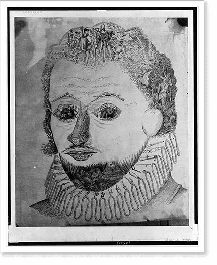 Historic Print, [Christopher Columbus, head-and-shoulders portrait ...