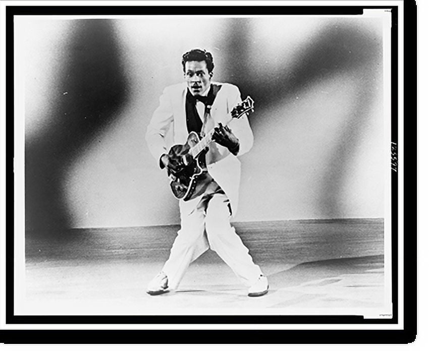 Historic Print, [Chuck Berry, full-length portrait, standing, facing ...