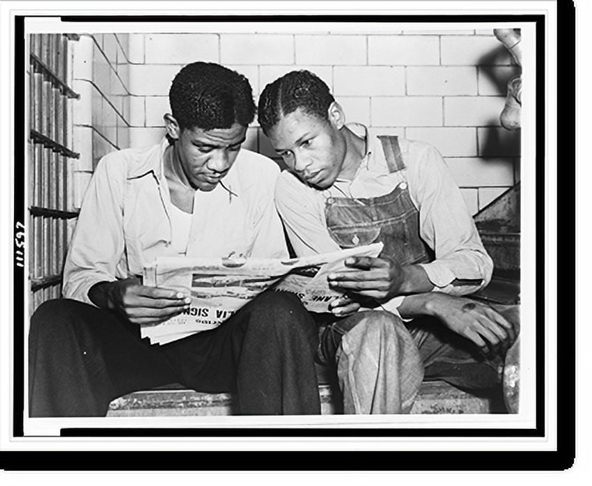 Historic Print, [Clarence Norris and Charley Weems seated in jail cell ...