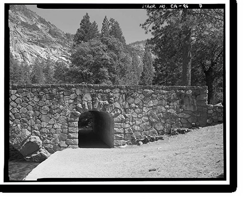 Historic Print, Clark's Bridge, Spanning Merced River on Service road ...