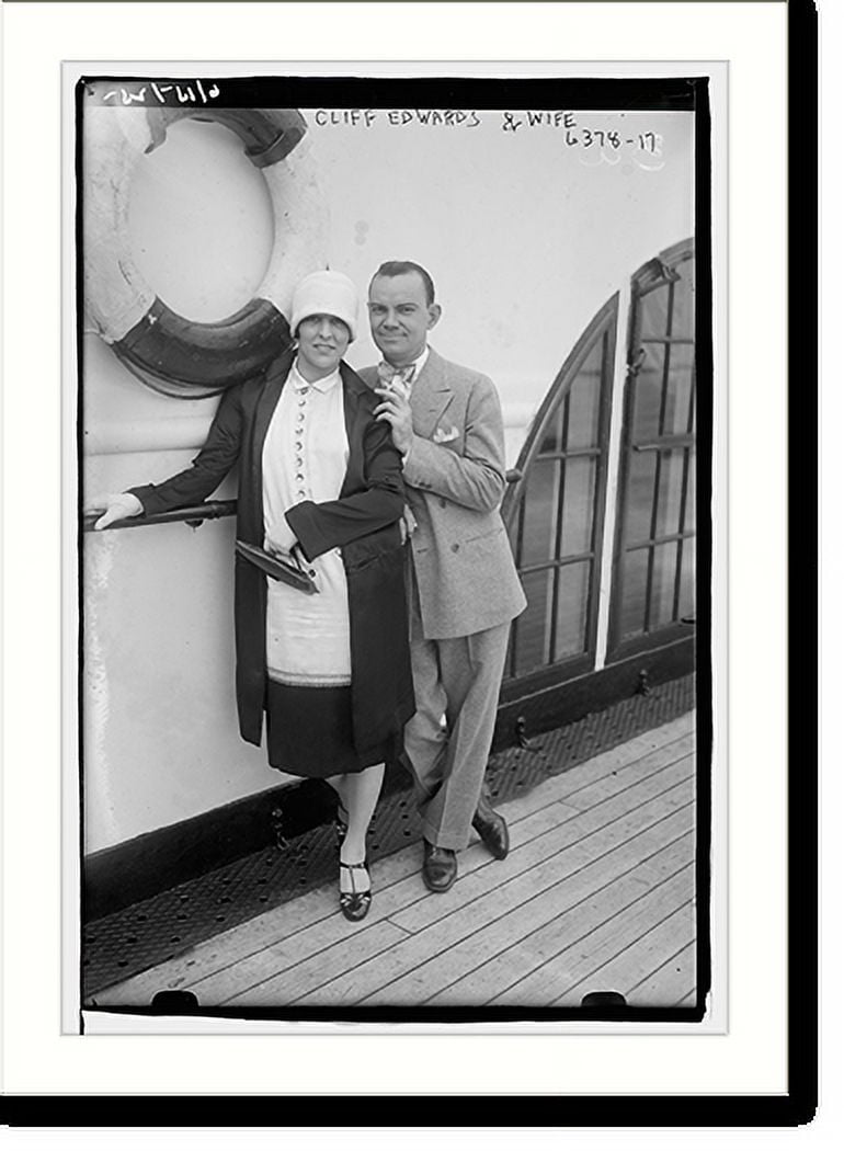 Historic Print, Cliff Edwards and wife, 16" x 20" - Walmart.com