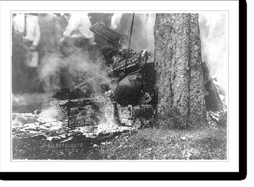 Historic Print, [Close-up of charred corpse of Jesse Washington, laying ...