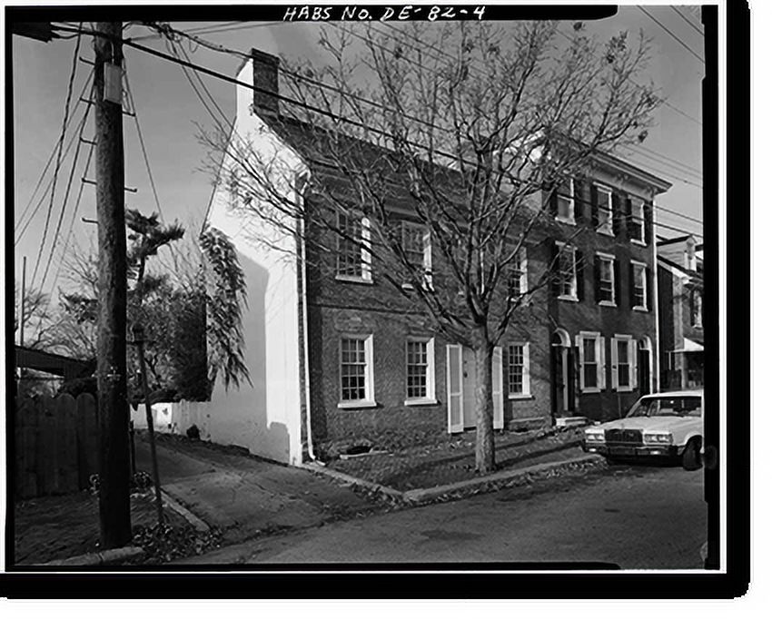 Historic Print, Colby House, 110 Delaware Street, New Castle, New ...