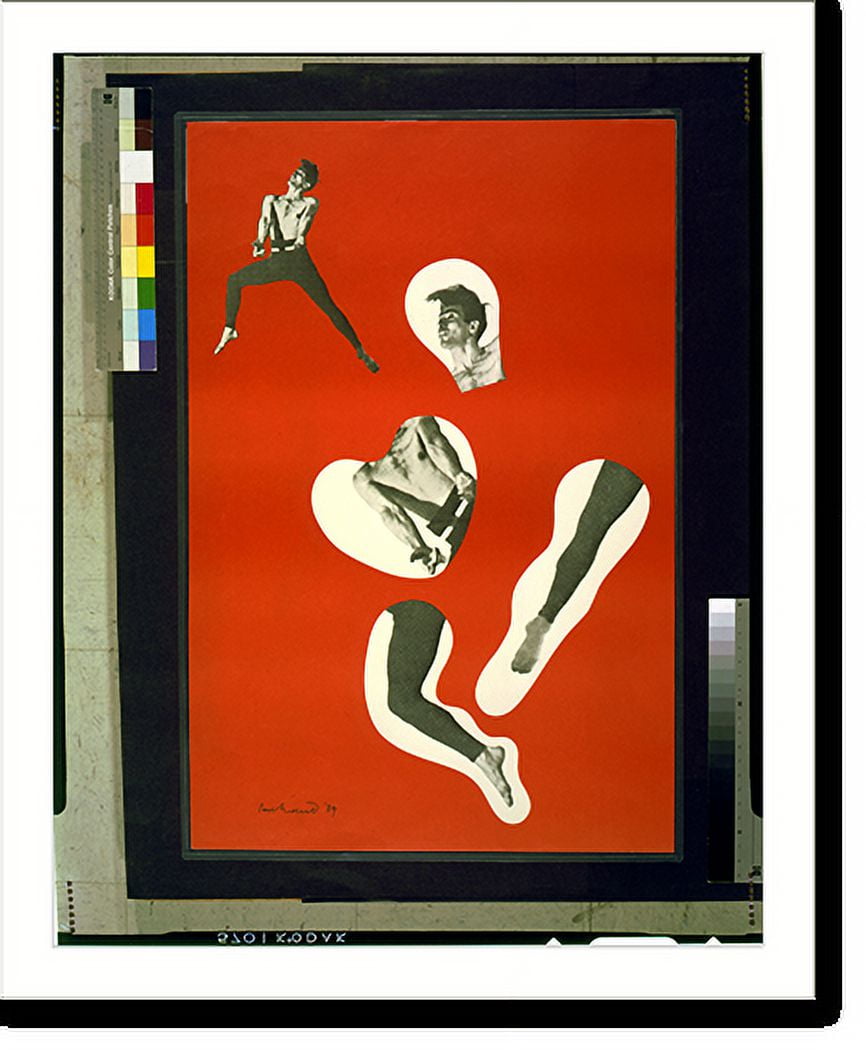 Historic Print, [Collage design of dancer for front cover of Direction ...