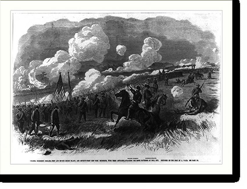 Historic Print, Colonel Burnsides brigade at Bull Run, First and Second ...