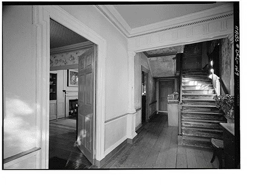 Historic Print, Colonel David Hall House, 107 Kings Highway, Lewes ...