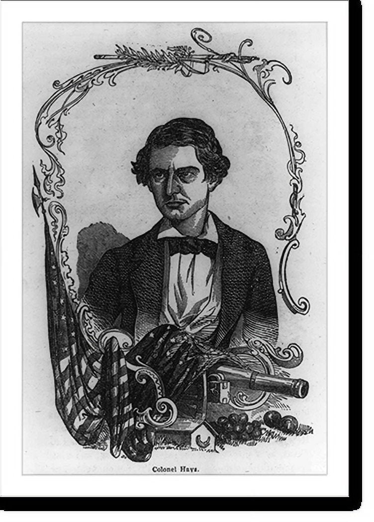 Historic Print, [Colonel Hays, half length portrait, facing slightly ...