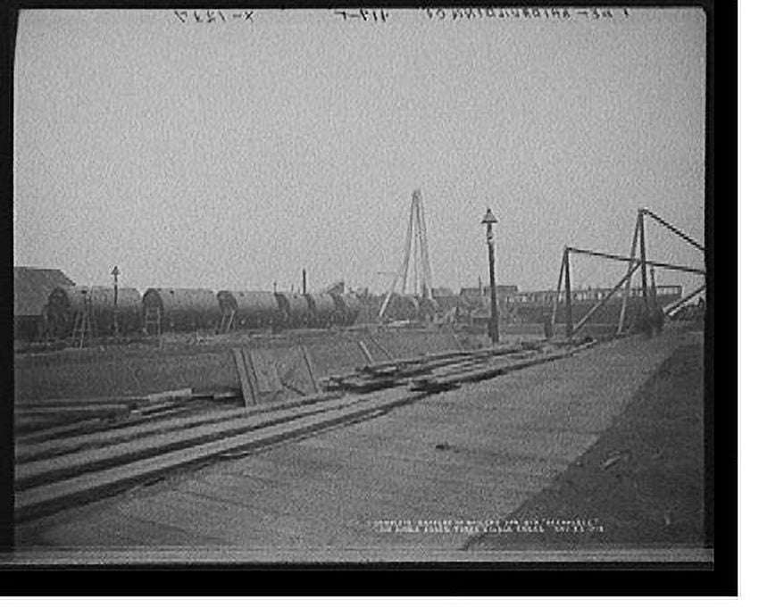 Historic Print, Complete battery of boilers for Str. Seeandbee, six ...