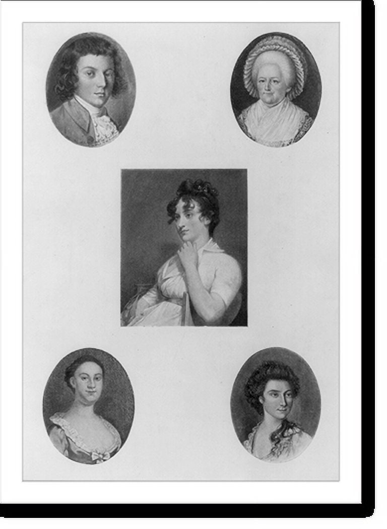 Historic Print, [Composite of five photo lithograph portraits including ...