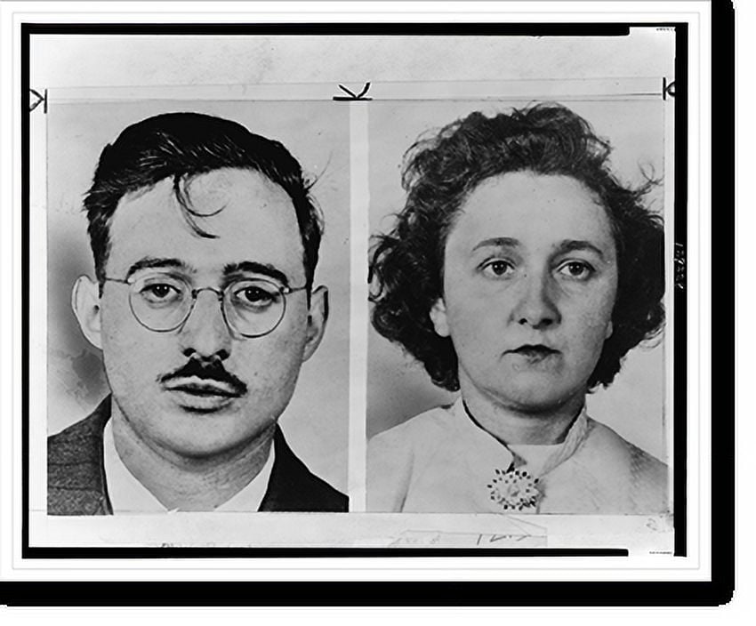 Historic Print, [Composite photograph of Julius and Ethel Rosenberg ...