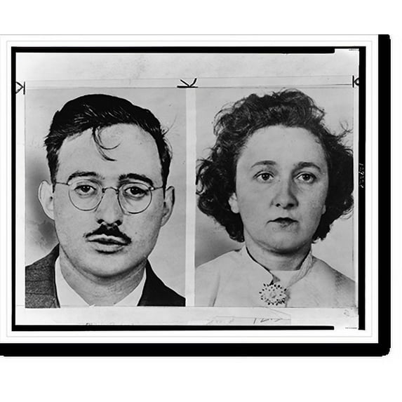 Historic Print, [Composite photograph of Julius and Ethel Rosenberg ...